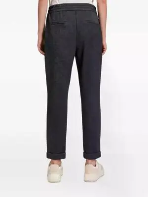 BETTY & CO Drawstring Waist Turn-up Trousers