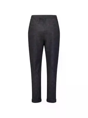 BETTY & CO Drawstring Waist Turn-up Trousers