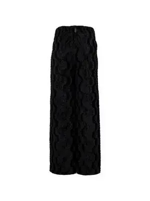 MAITRE PIERRE Textured Straight-leg Trousers