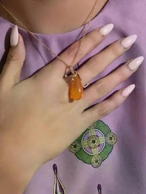 EDINA KISS Fire Opal Necklace