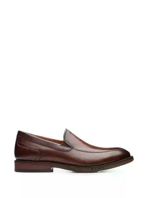 Clarks Un Hugh Step Leather Loafers - Brown