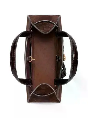 Tory Burch Croc-effect Suede Tote Bag