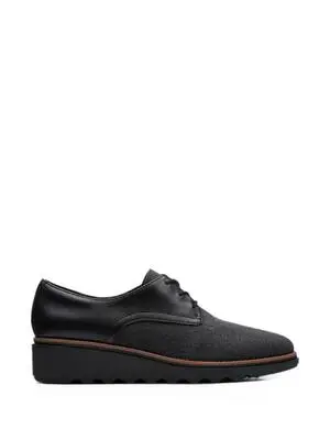 Clarks Sharon Rae Lace-up Derby Shoes - Black