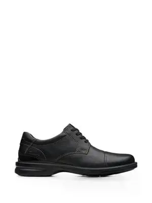 Clarks Gessler Cap Oxford Shoes - Black