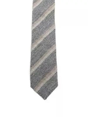 Eleventy Diagonal-stripe Wool Tie
