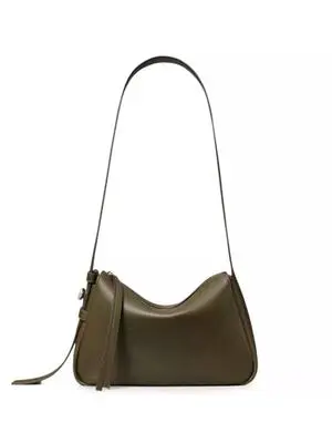 Tory Burch Small Pebbled Leather Shoulder Bag - Green