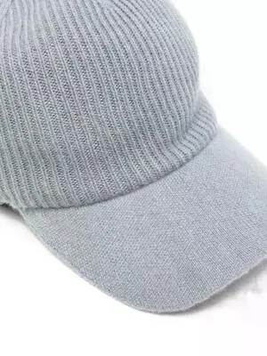 Eleventy Ribbed-knit Cashmere Baseball Cap