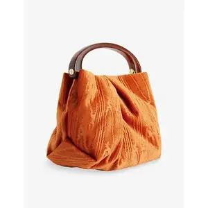 Dries Van Noten Crisp Velvet Top-handle Bag