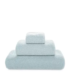 GRACCIOZA Cotton Pearls Face Cloth - Blue