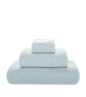 GRACCIOZA Cotton Pearls Hand Towel - Blue