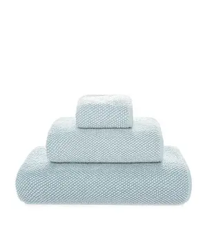 GRACCIOZA Cotton Pearls Hand Towel - Blue