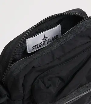 Stone Island Coated Nylon Logo Cross-body Bag