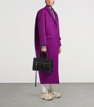 Balenciaga Leather Tote Bag - Grey