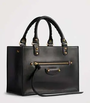 Balenciaga Leather Tote Bag - Grey