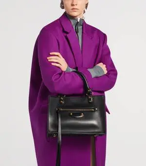 Balenciaga Leather Tote Bag - Grey