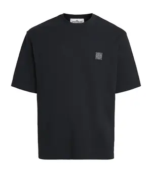 Stone Island Organic Cotton Ghost T-shirt - Navy