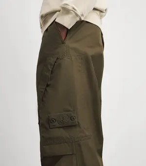 Stone Island Cotton-canvas All-weather Ghost Cargo Trousers