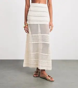 Harrods Devon Windsor Crochet Yasmin Maxi Skirt