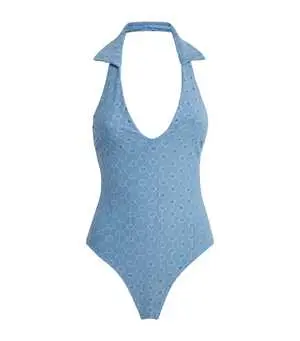 Devon Windsor Anais Open-work Swimsuit