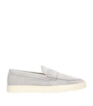 Brunello Cucinelli Suede Hybrid Loafers - Grey