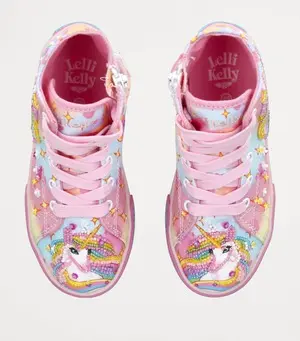 LELLI KELLY Unicorn Rainbow High-top Sneakers