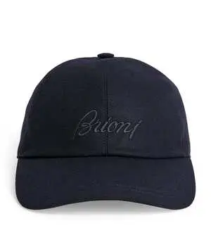 Brioni Performa Logo Baseball Cap - Blue