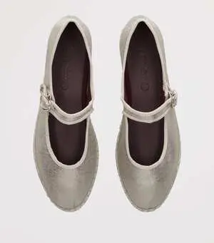 FLABELUS Flor Mary Jane Flats - Nude