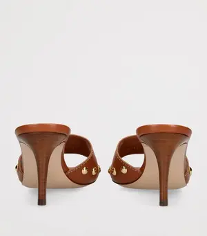 GIANVITO ROSSI Leather Avelin Mules 70