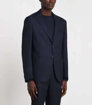 Corneliani Virgin Wool-silk Unlined Whisper Blazer
