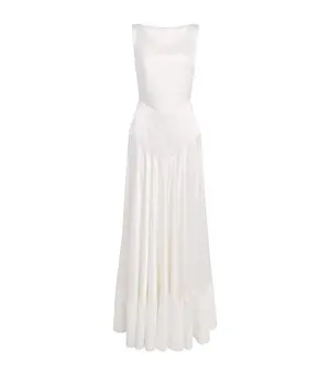 ROKSANDA Silk Munir Maxi Dress - Ivory