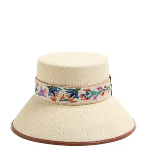Valentino Garavani Straw Antibes Bucket Hat - Beige