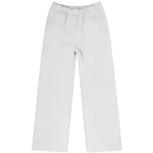 Good American Brushed Fleece Wide Leg Sweat Pants - Grey