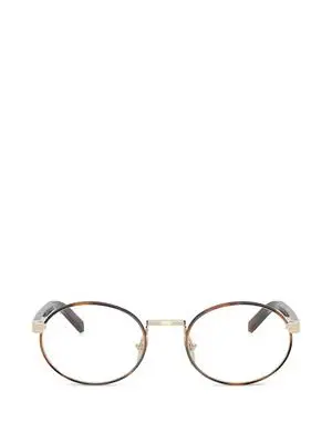 Prada Round-frame Glasses - Brown