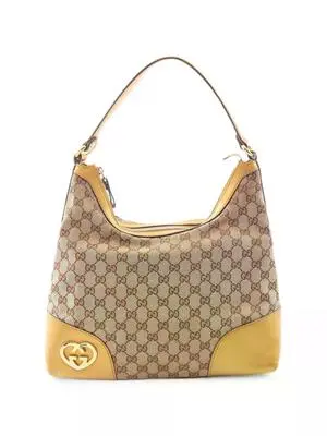 Gucci 2000s Lovely Gg Shoulder Bag - Brown