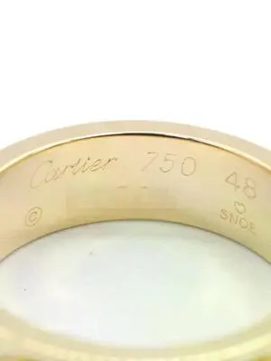 Cartier 18k Yellow Love Motif Ring - Gold