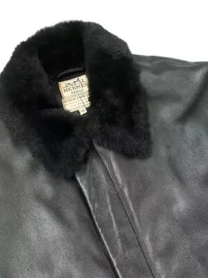 Hermès 2000s Mouton Lamb Leather Coat
