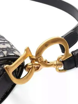 Dior Oblique Saddle Shoulder Bag - Neutrals