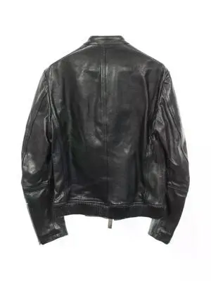 Emporio Armani 2010s Leather Biker Jacket