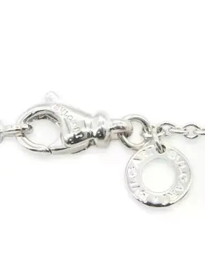 BVLGARI B.zero1 18k White Gold Spiral Pendant Necklace