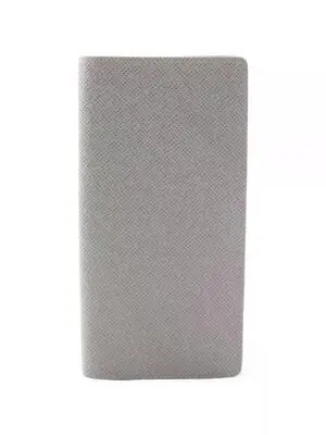 LOUIS VUITTON Taiga Brazza Bi-fold Wallet - Grey