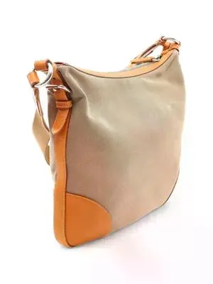 Prada 2000s Logo Jacquard Shoulder Bag