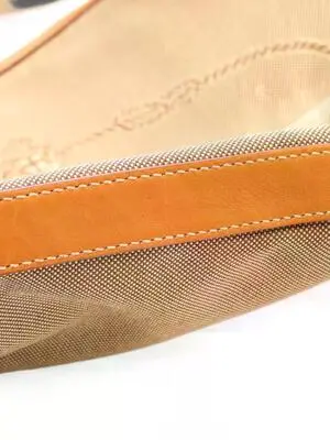 Prada 2000s Logo Jacquard Shoulder Bag