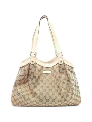 Gucci 2000s Gg Shoulder Bag - Neutrals