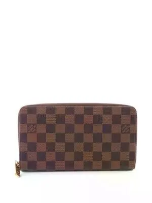 LOUIS VUITTON 2011 Zippy Organiser Damier Ebene Wallet - Brown