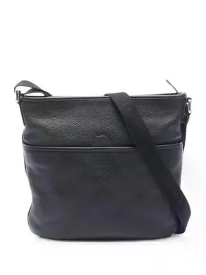Loewe 2010s Anagram Shoulder Bag - Black
