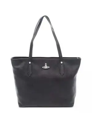 VIVIENNE WESTWOOD Orb-plaque Tote Bag - Black