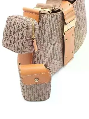 Dior Trotter Monogram Canvas Shoulder Bag