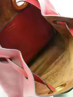 Burberry 2010s Drawstring Leather Backpack