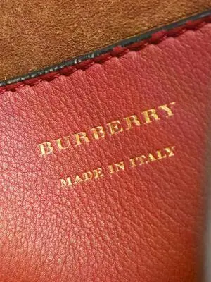 Burberry 2010s Drawstring Leather Backpack
