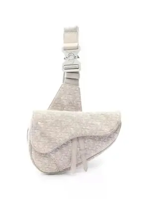 Dior 2010s Saddle Oblique Messenger Bag - Neutrals